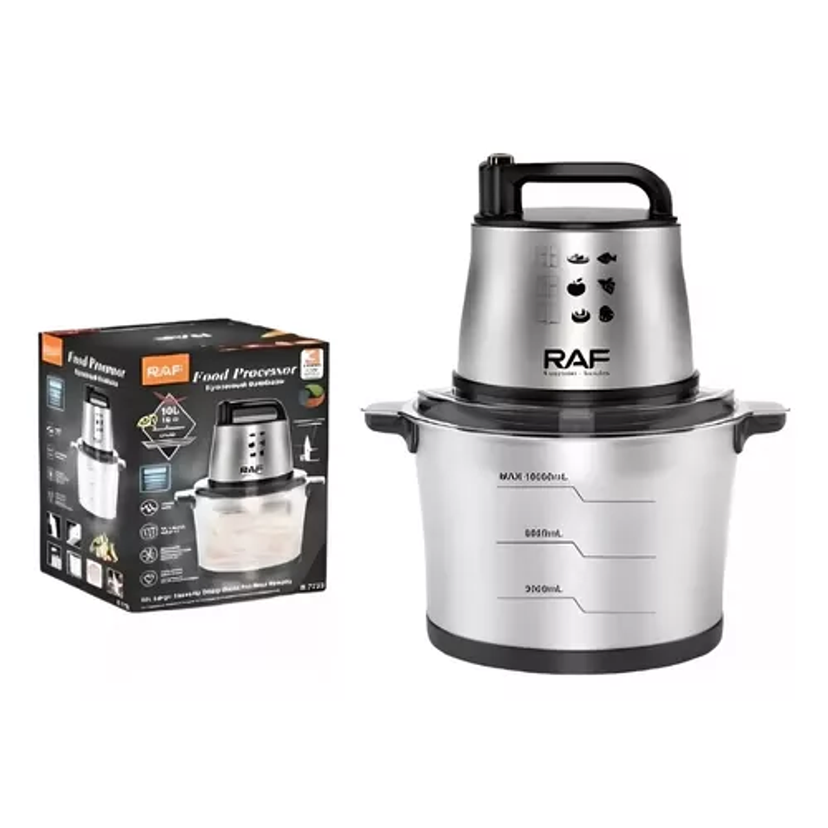 Procesador De Alimentos Electrico Profesional 10 Litros RAF | León Import