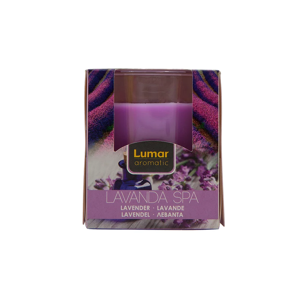 Vaso Cristal Lumar Aromatic Lavanda Spa