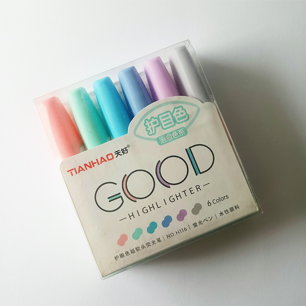 Set 6 Destacadores Resaltadores Colores Pasteles Tianhao