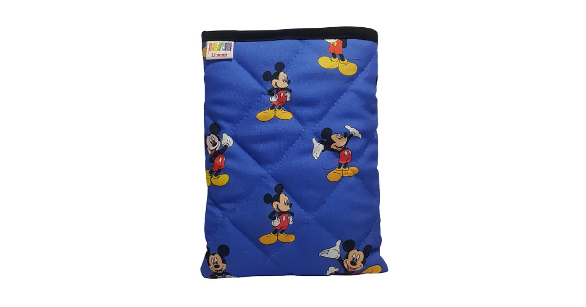 Funda - Diseño Mickey Mouse Color Azul - 17x23cms