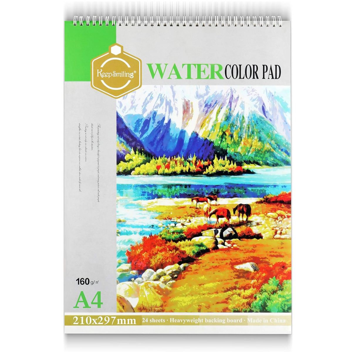 Croquera Acuarela Con Espiral A4 24 Hojas 160 Gr