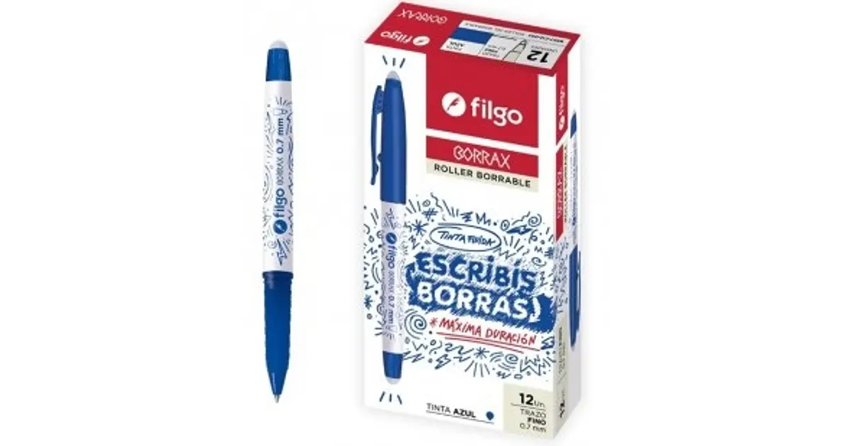 Bolígrafo Filgo Borraxion Gel Borrable 0.7mm X12u