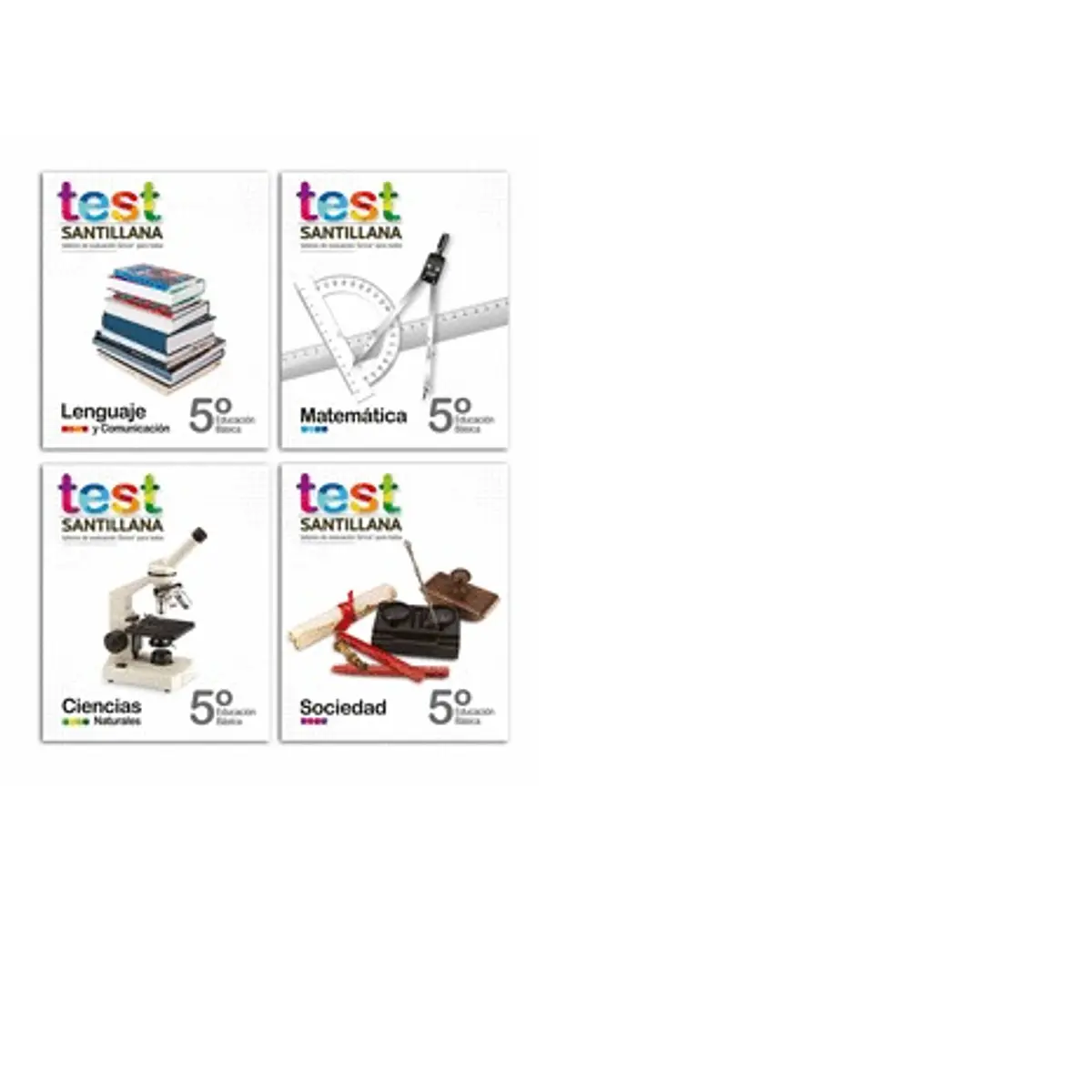 KIT TEST 5 BÁSICO (TEXTOS: LECTURA Y ESCRITURA, MATEMÁTICA,