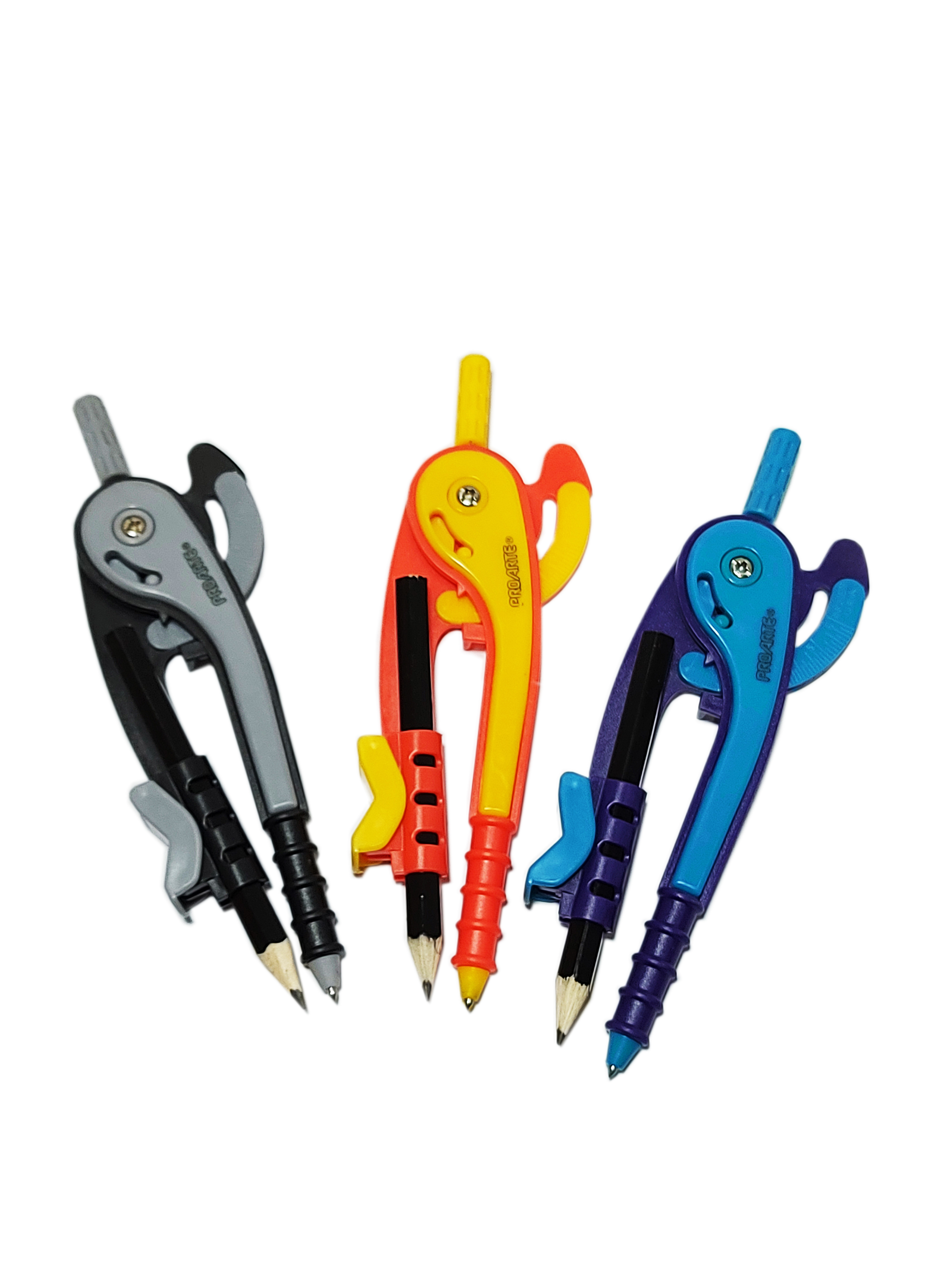 Compas Escolar Proarte colores Con lápiz y punta de segur...
