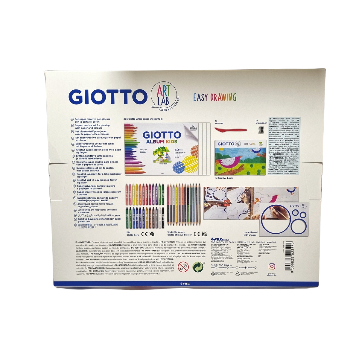 Set Art Lab Giotto Easy Drawing