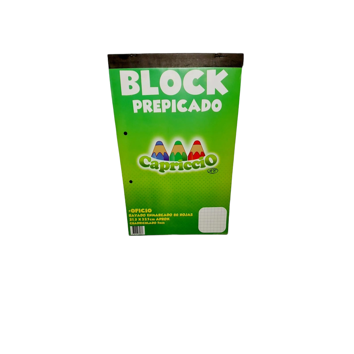 Block Prepicado Cuadriculado Oficio Capriccio