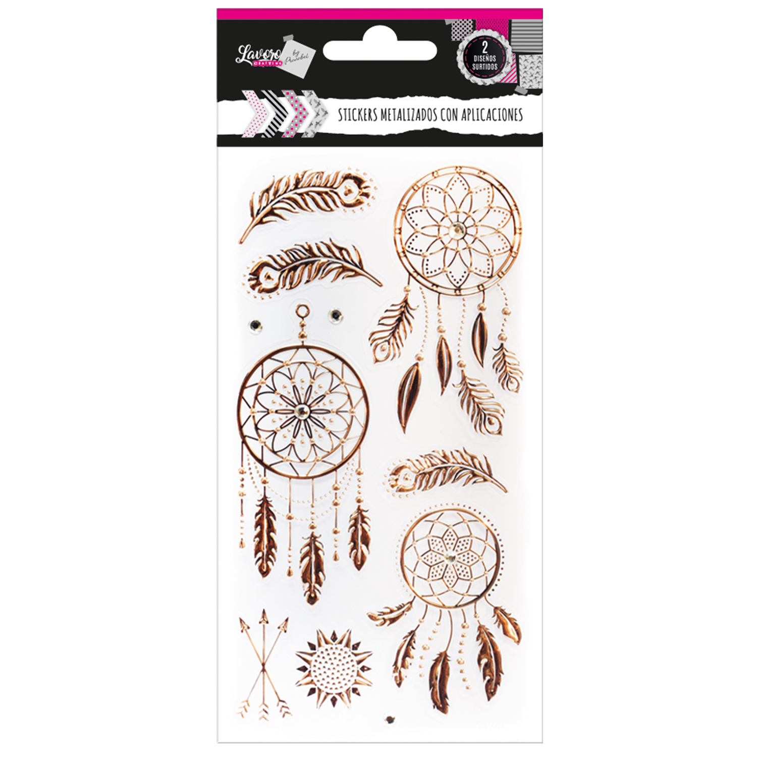 Stickers Metalizados Con Aplicaciones Lavoro