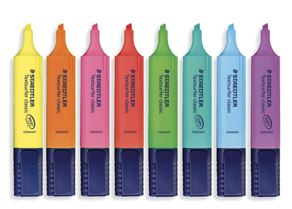 Destacador Textsurfer Classic 364 Colores Fluorescentes S...