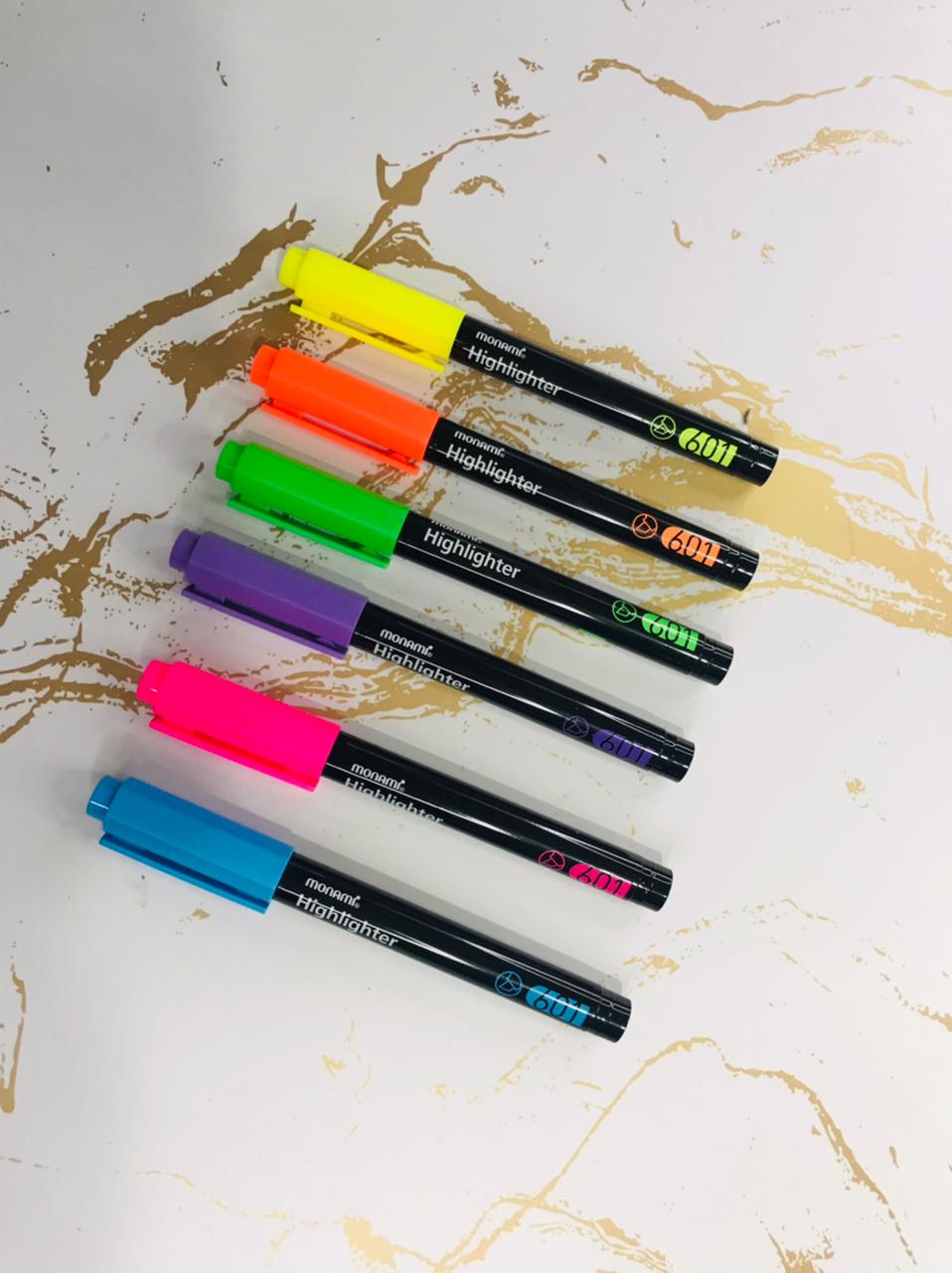 Destacador Highlighter 601 Colores Monami