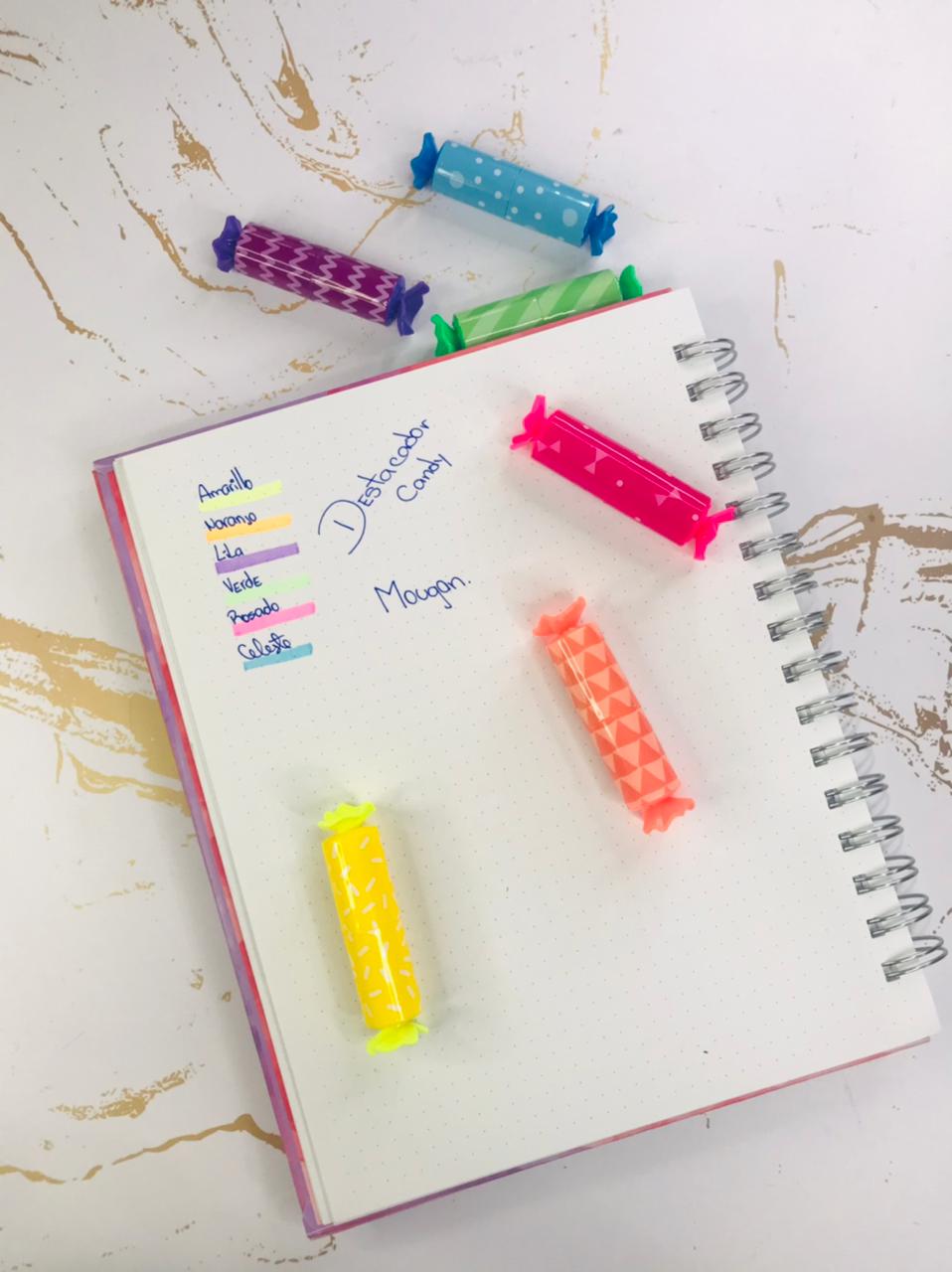 Destacador Candy 6 Colores Mougan