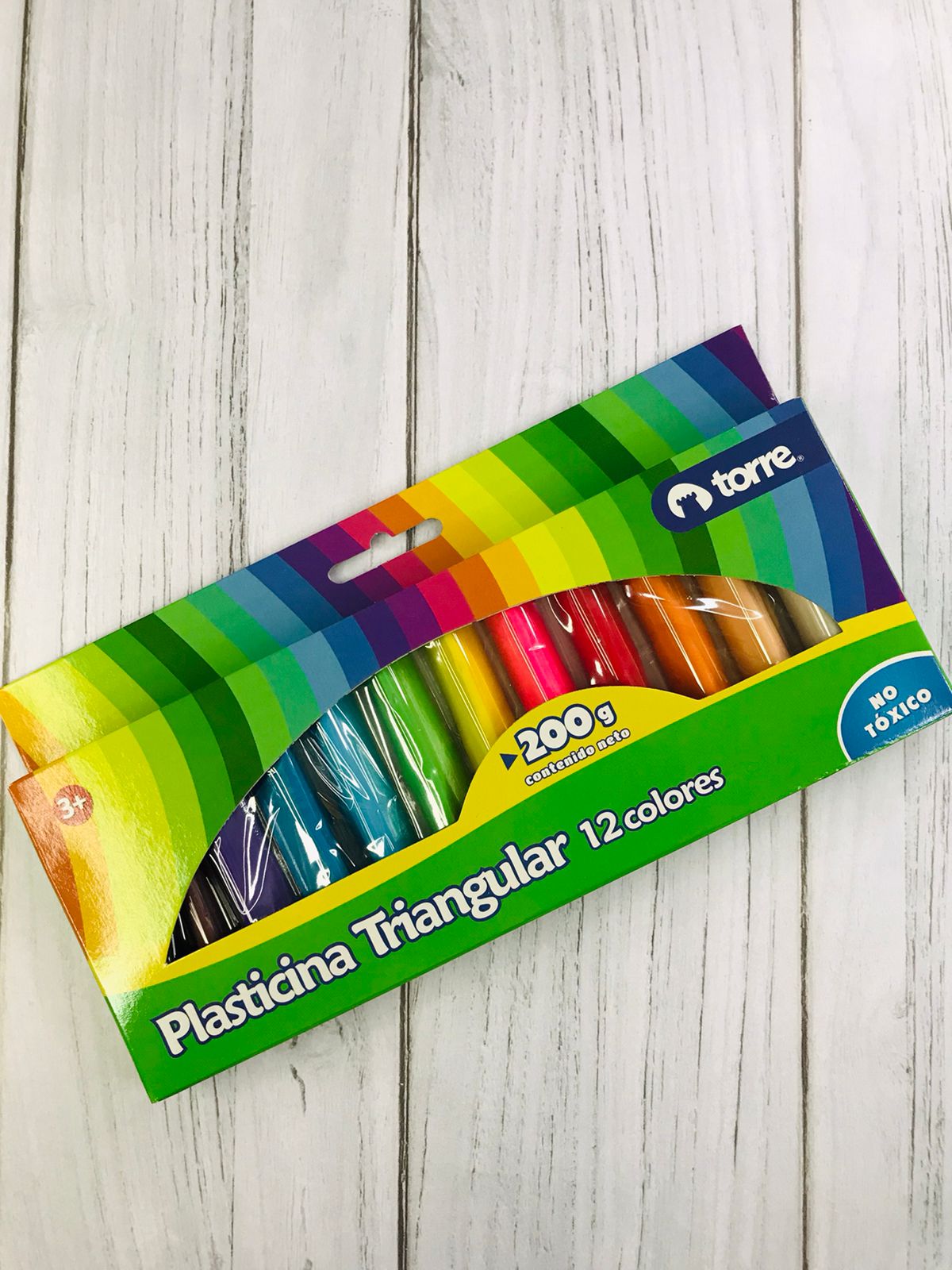 Plasticina Torre 12 Colores Triangular