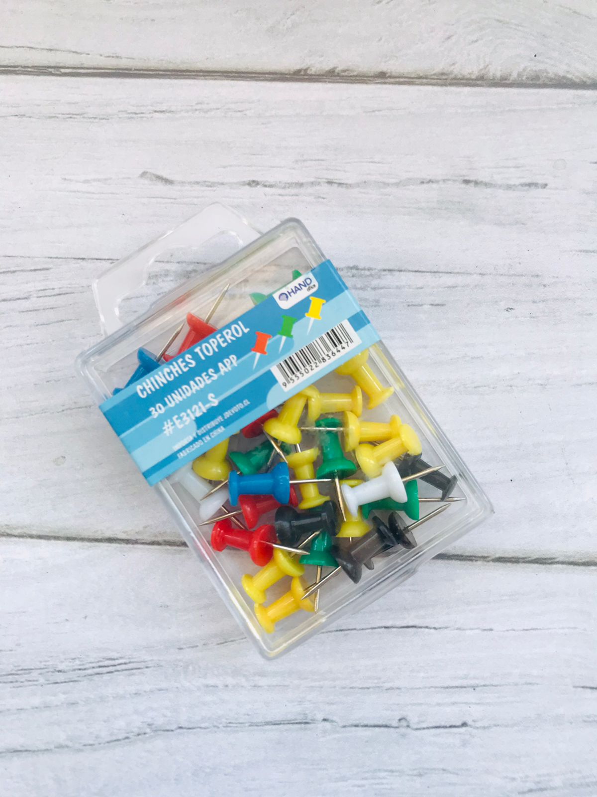 Caja de Push Pins Hand 30 Unidades