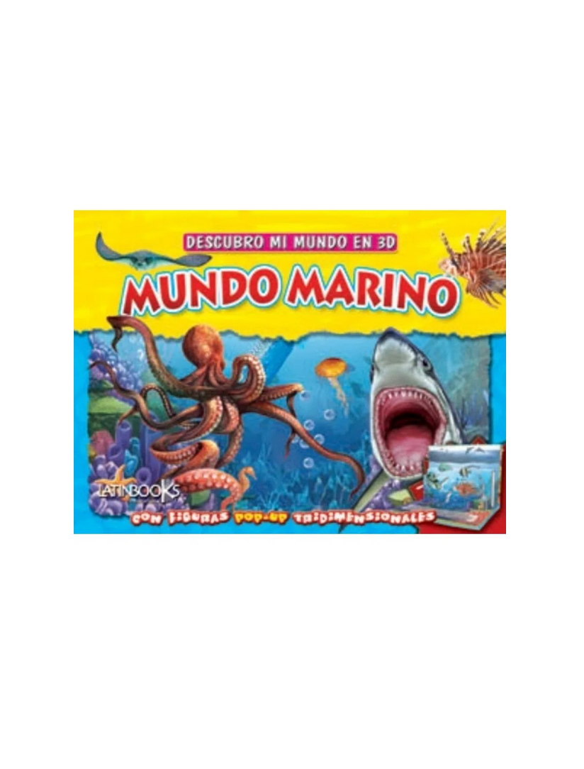 Libro Descubro Mi Mundo en 3D Mundo Marino