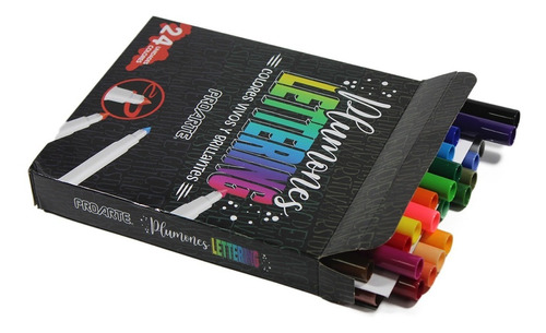 Plumones 24 Colores Lettering Proarte