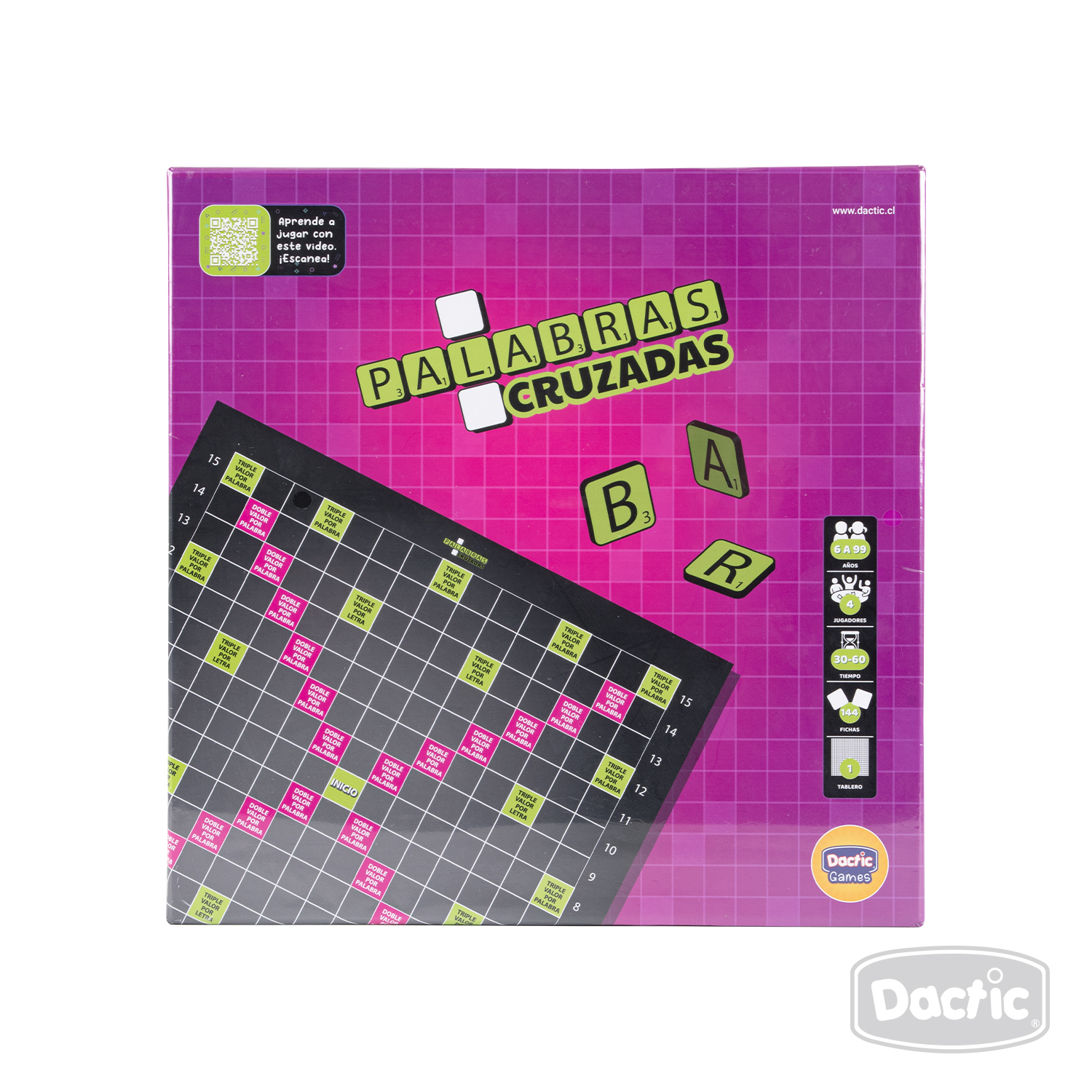 Juego de Mesa Palabras Cruzadas Dactic