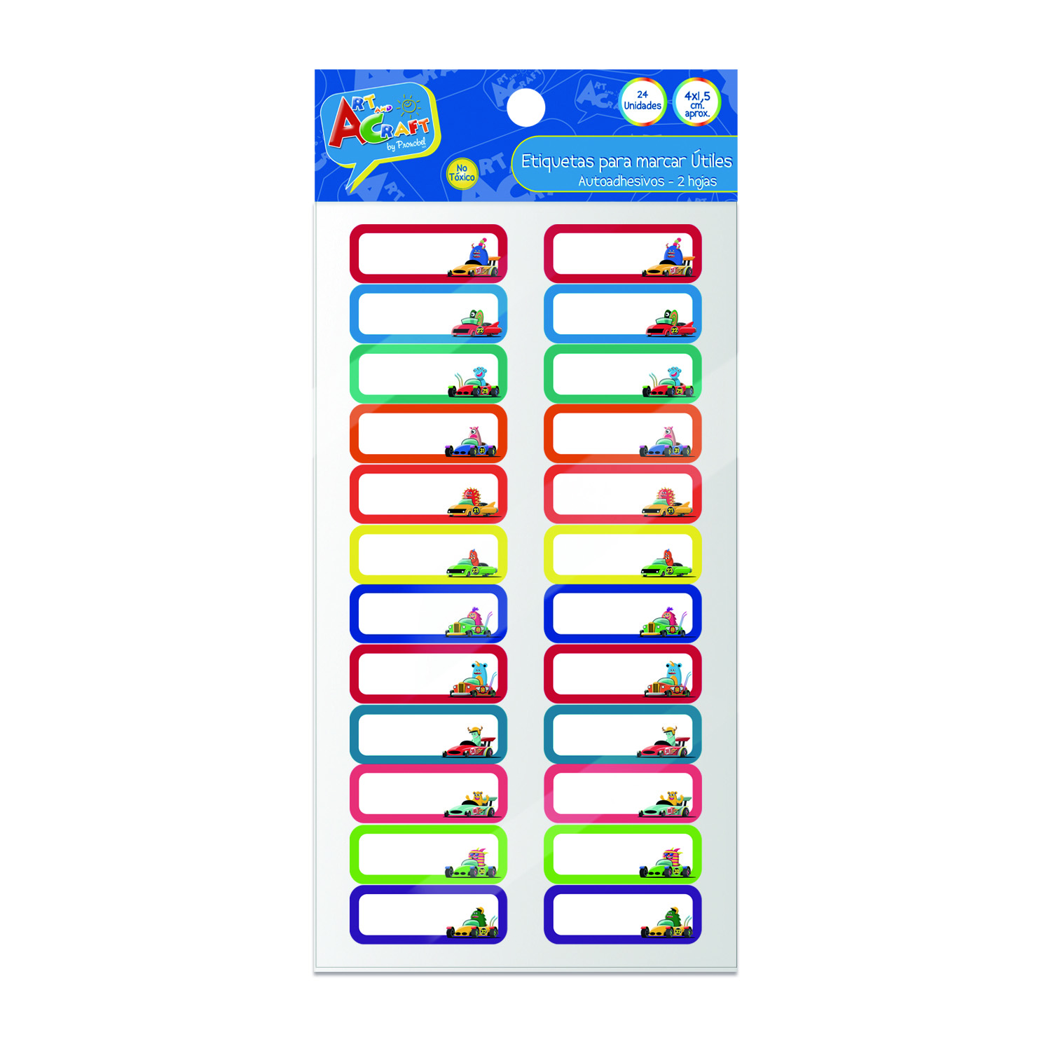 Etiqueta Adhesiva para Marcar Lápices Artcraft