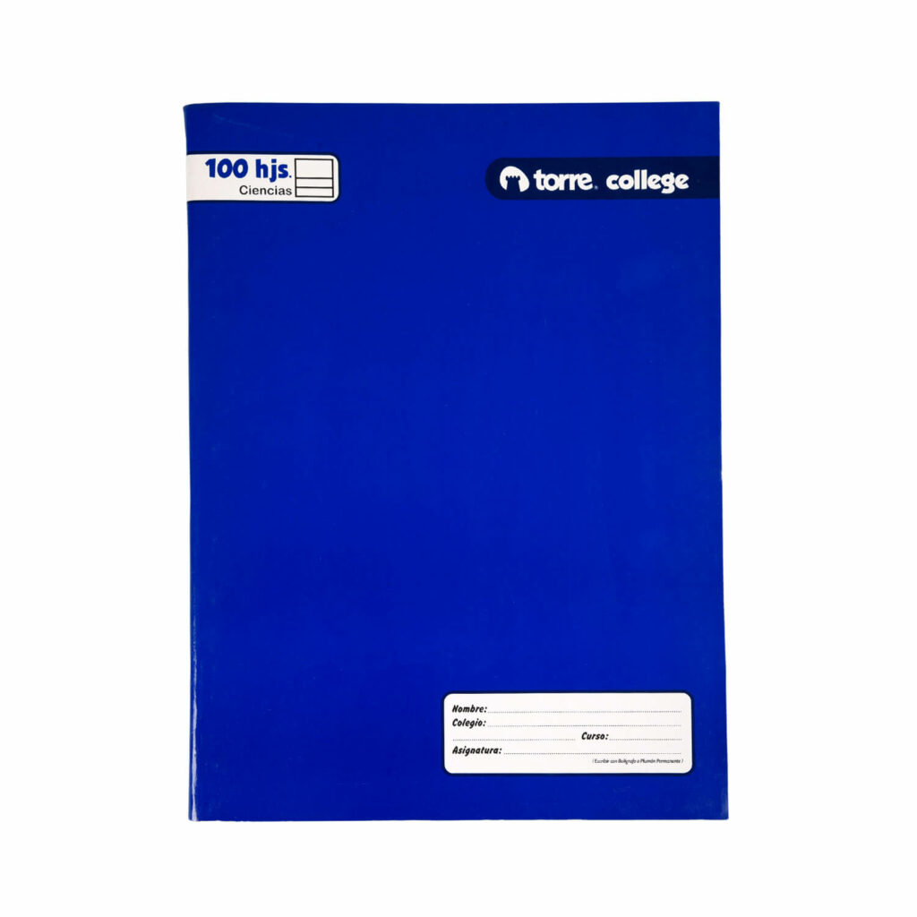 Cuaderno College 100 Hojas Ciencias Torre
