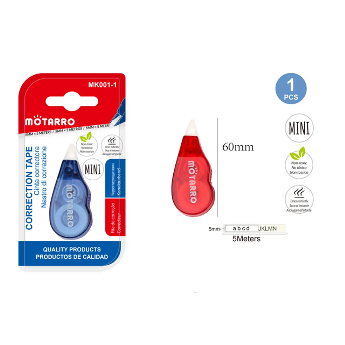 Corrector En Cinta mini Motarro
