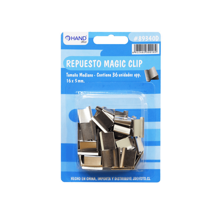 Repuesto Magic Clip 16X5 36 Unidades Hand