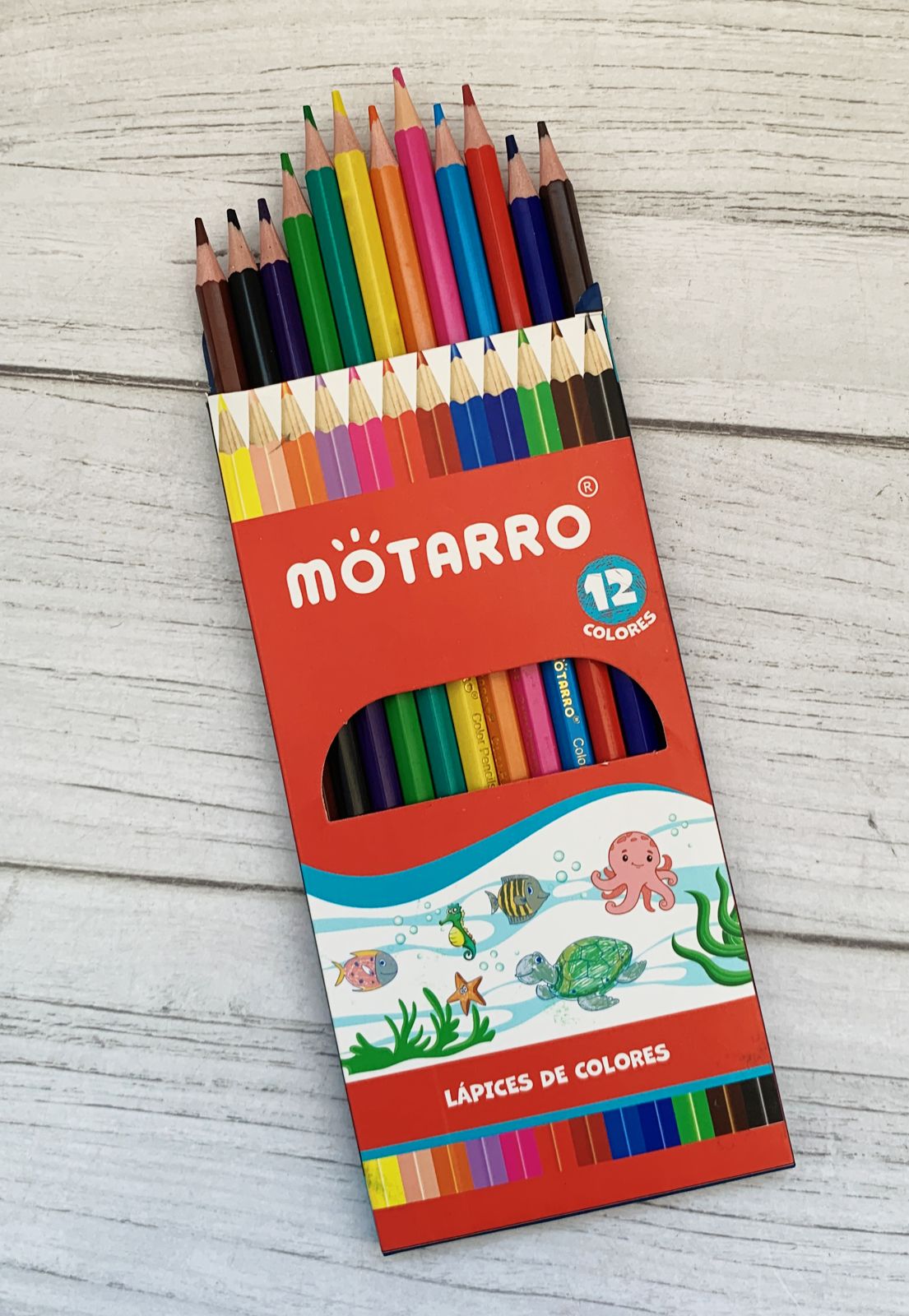 Lápiz 12 Colores Motarro
