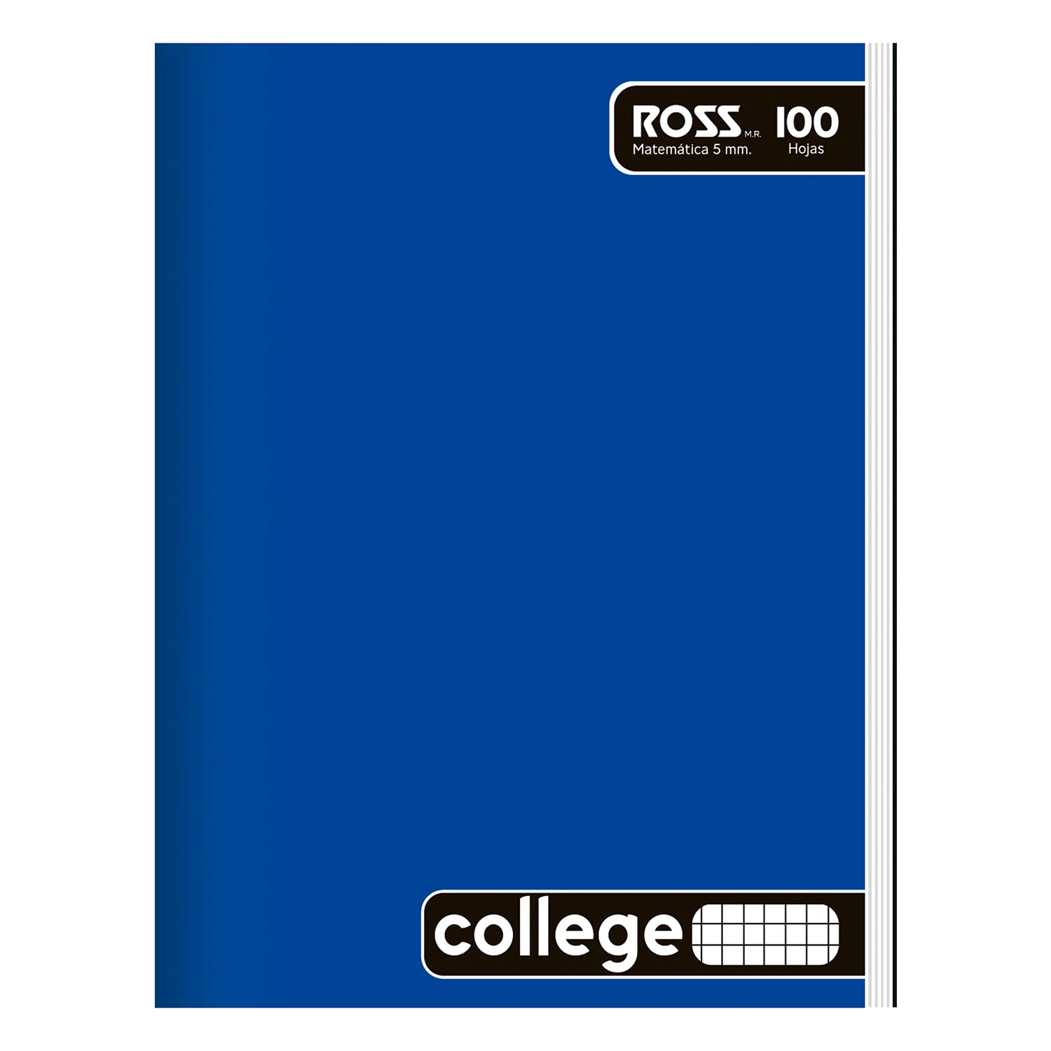 Cuaderno College 100 Hojas 5mm Ross