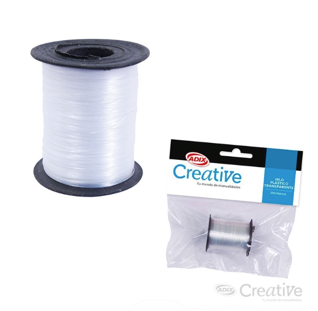 Hilo Plastico 80 Mt Transparente Creative
