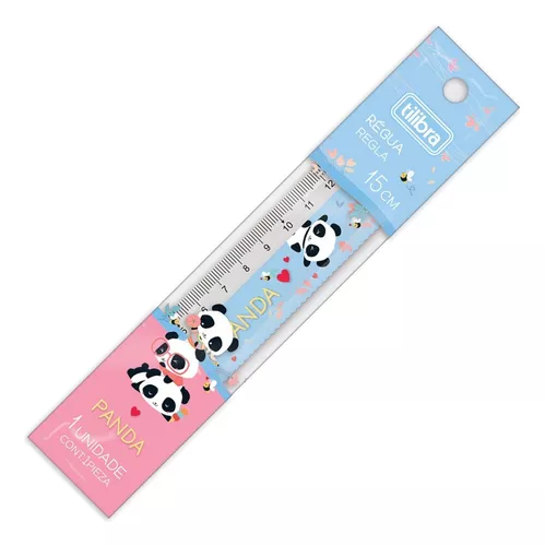 Regla Acrílica 15cm Panda Tilibra