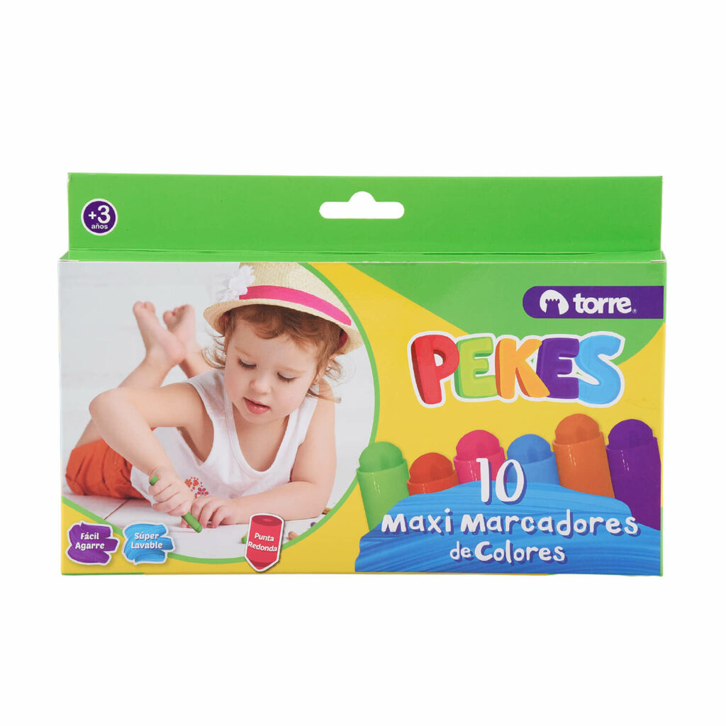 Set Pekes 10 Maxilápices Colores Torre