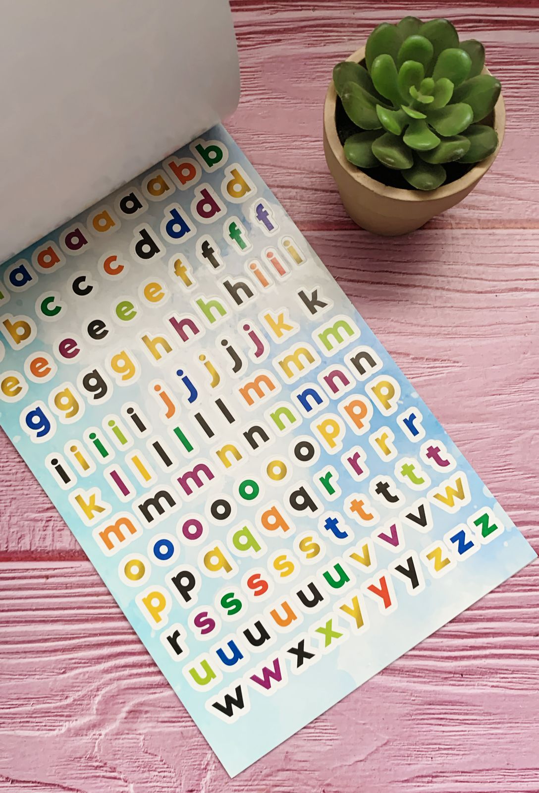 Block De Stickers Letras Y Numeros Motarro