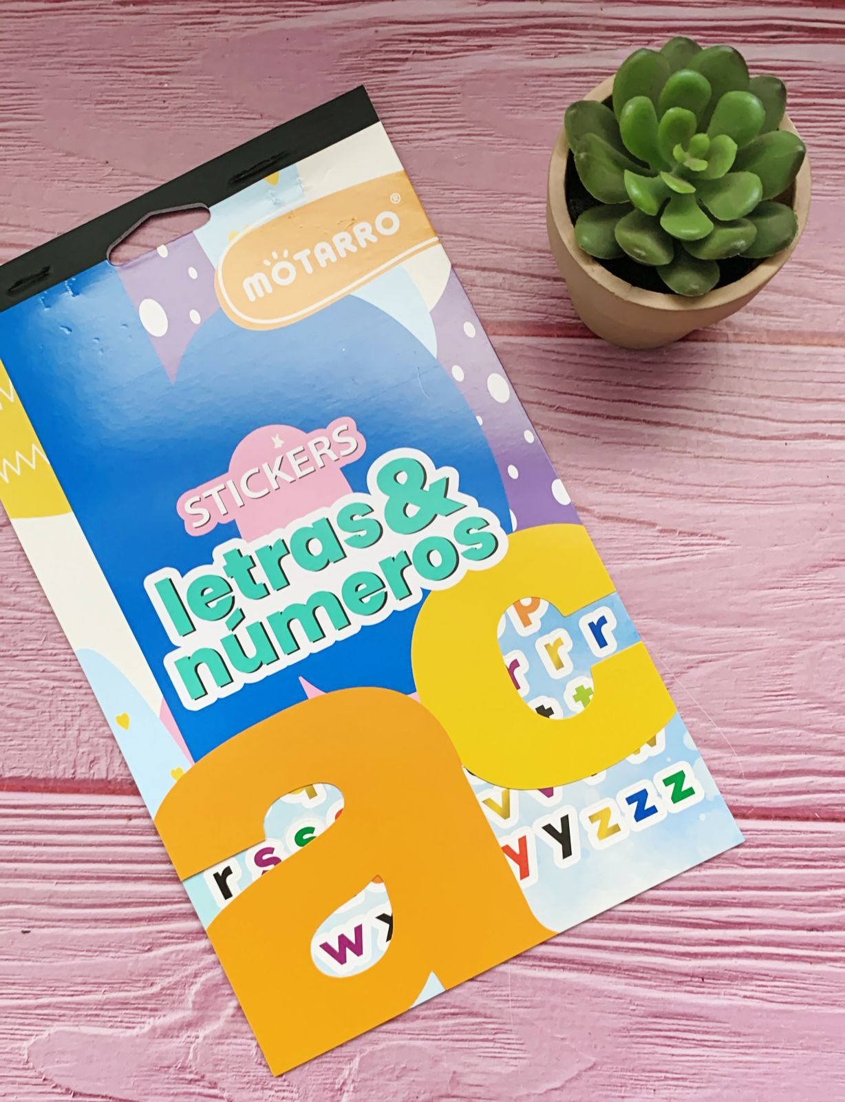 Block De Stickers Letras Y Numeros Motarro