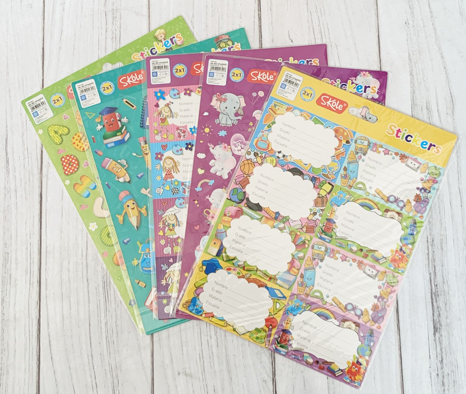 Set Stickers Para Cuadernos Skole