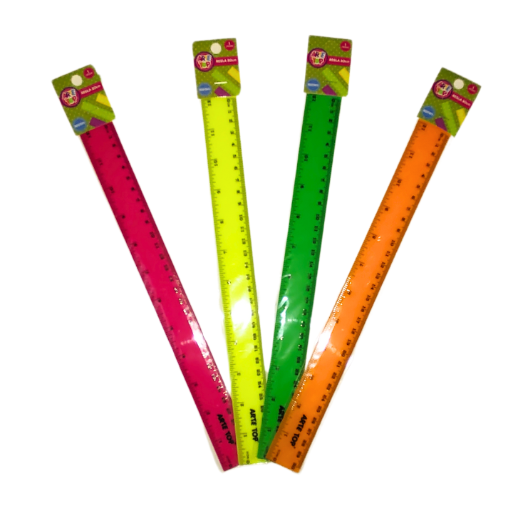 Regla 30 Cm Acrilica Arte Top Neon