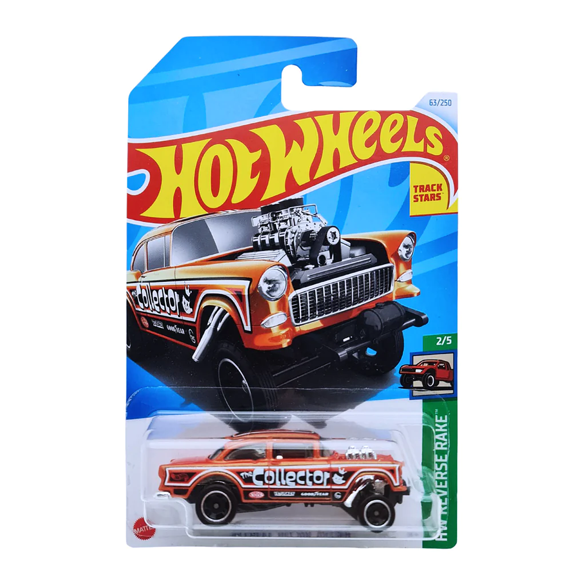 Hot Wheels '55 Chevy Bel Air Gasser HW Reverse Rake HTB90...