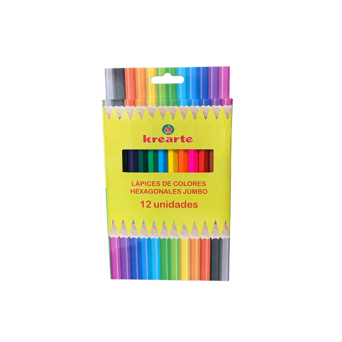 LAPICES 12 COL. JUMBO HEXAGONALES KREARTE