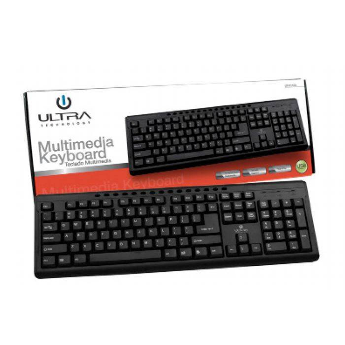 TECLADO MULTIMEDIA USB ULTRA