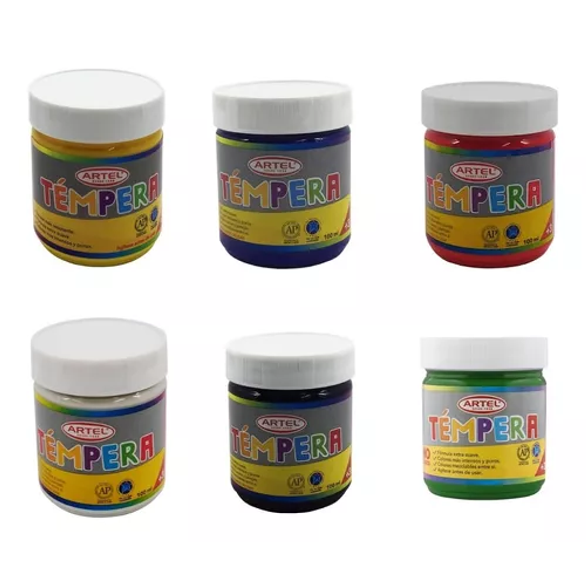 TEMPERA 100 CC - DIFERENTES COLORES