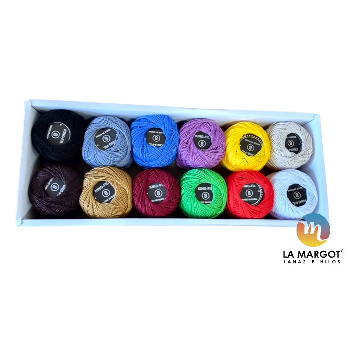 SET DE HILO PERLÉ DIFERENTES COLORES