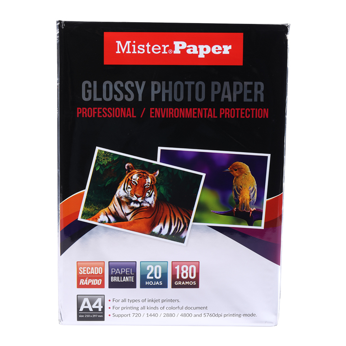 PAPEL FOTOGRAFICO 180 GRAMOS GLOSSY