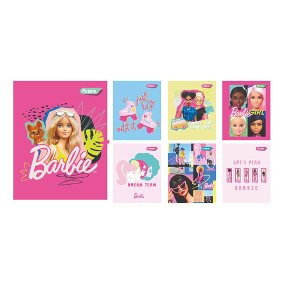 CUADERNO UNIVERSITARIO 100 HOJAS 7MM BARBIE CLASICO