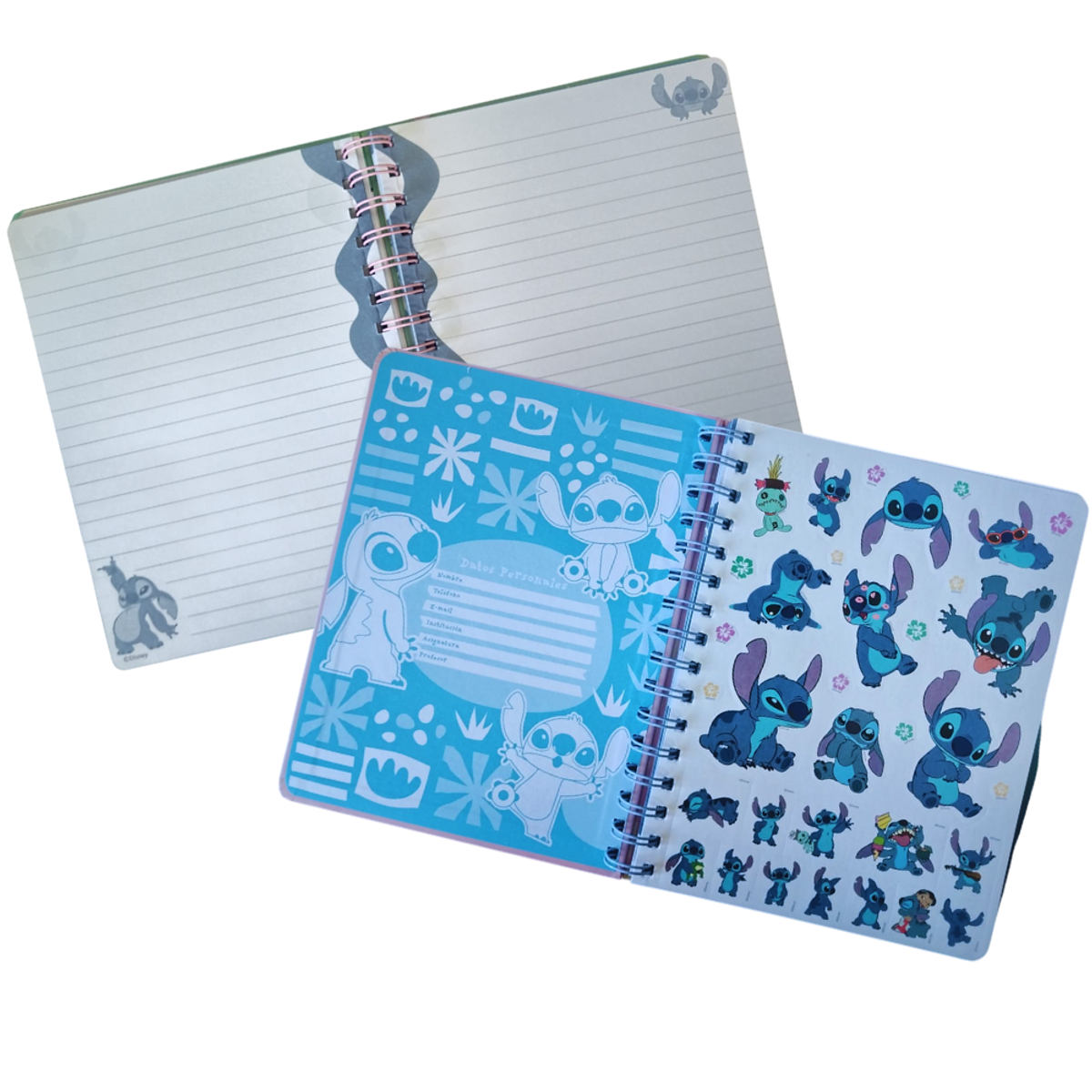 LIBRETA ESPIRAL STITCH A5