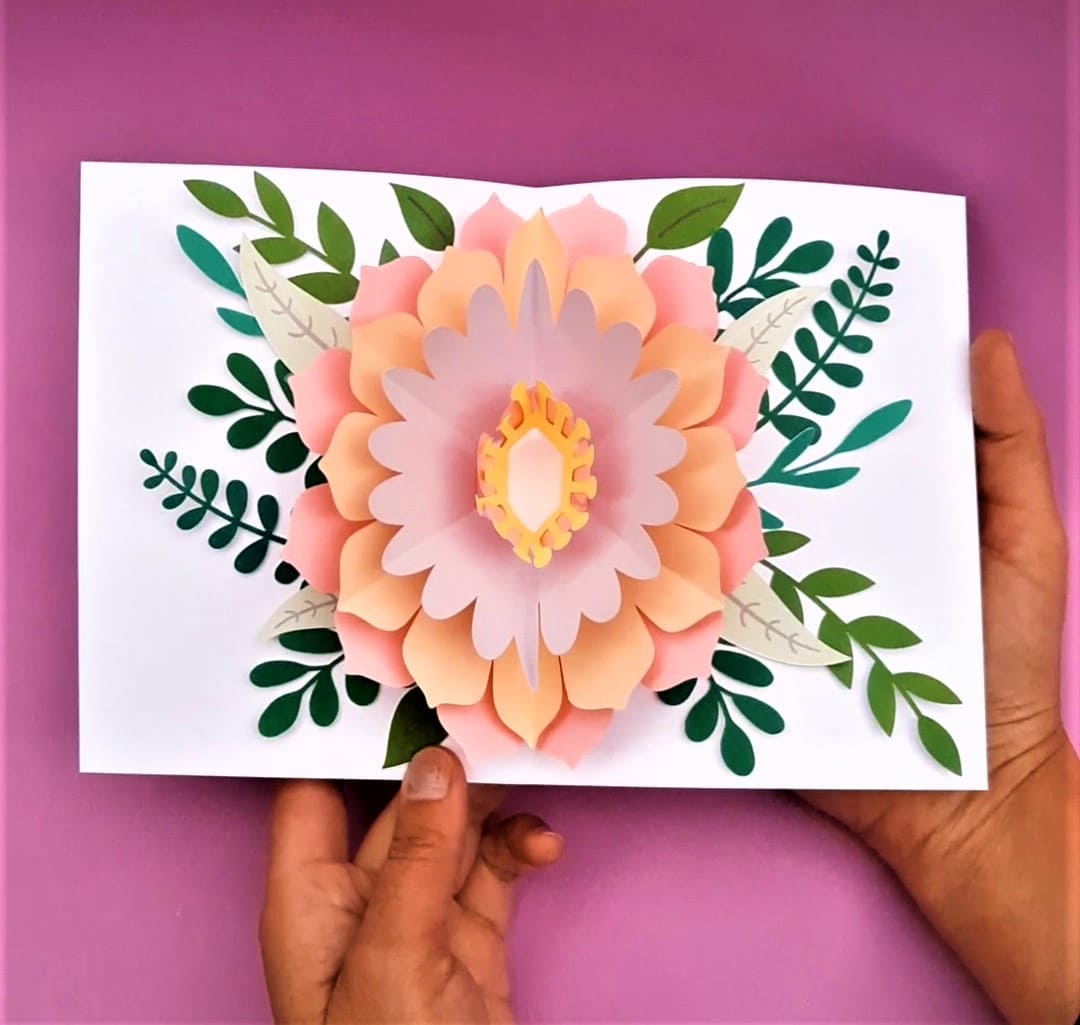Tarjeta Pop Up Flor