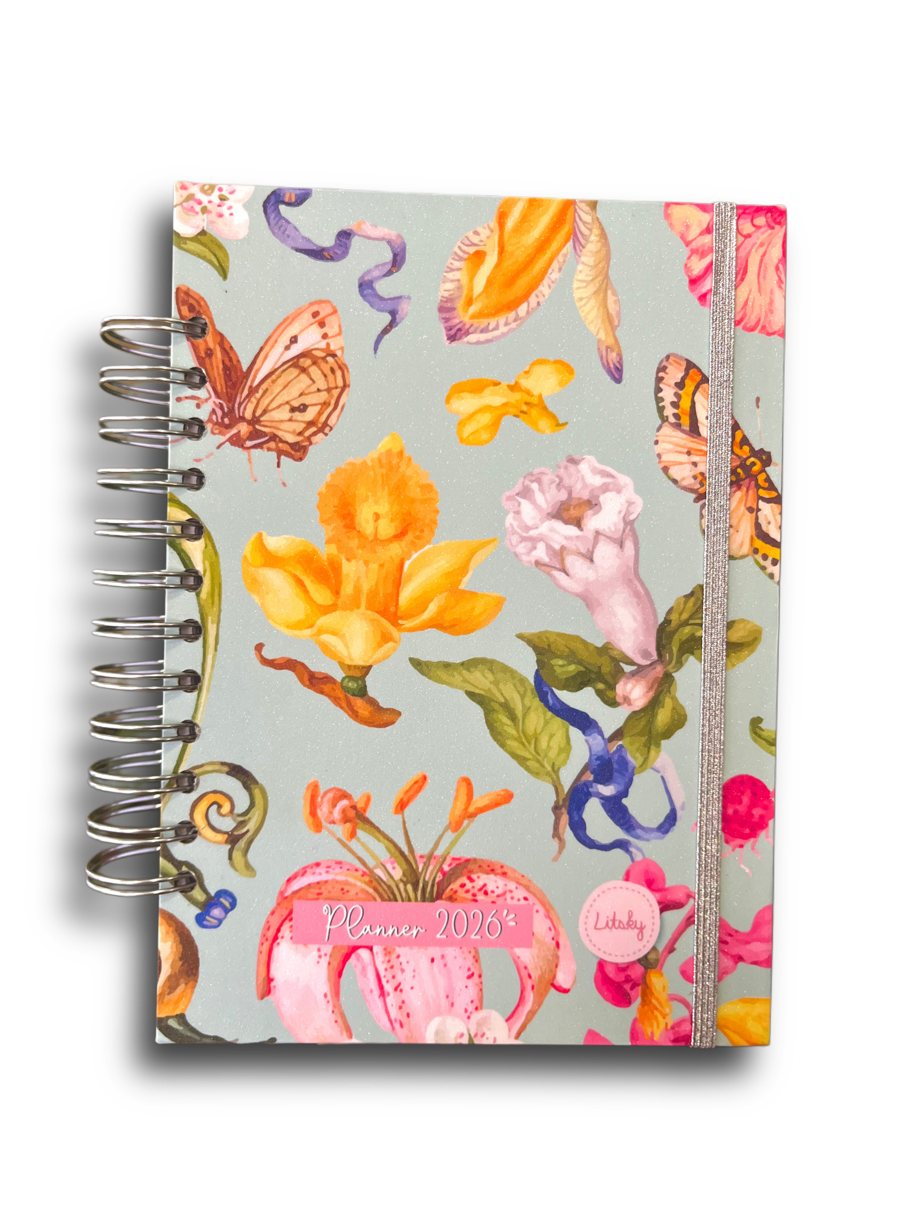 Planner 2026 Flores y mariposas