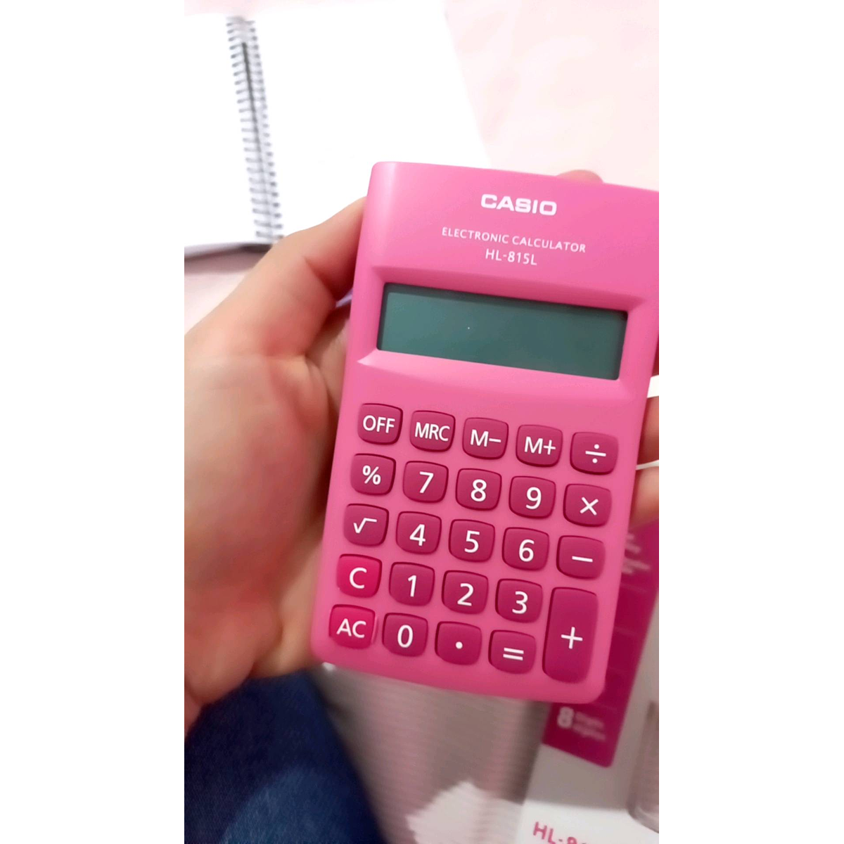 Calculadora 8 Digitos Casio Hl-815l-bk De Bolsillo / Pequeña