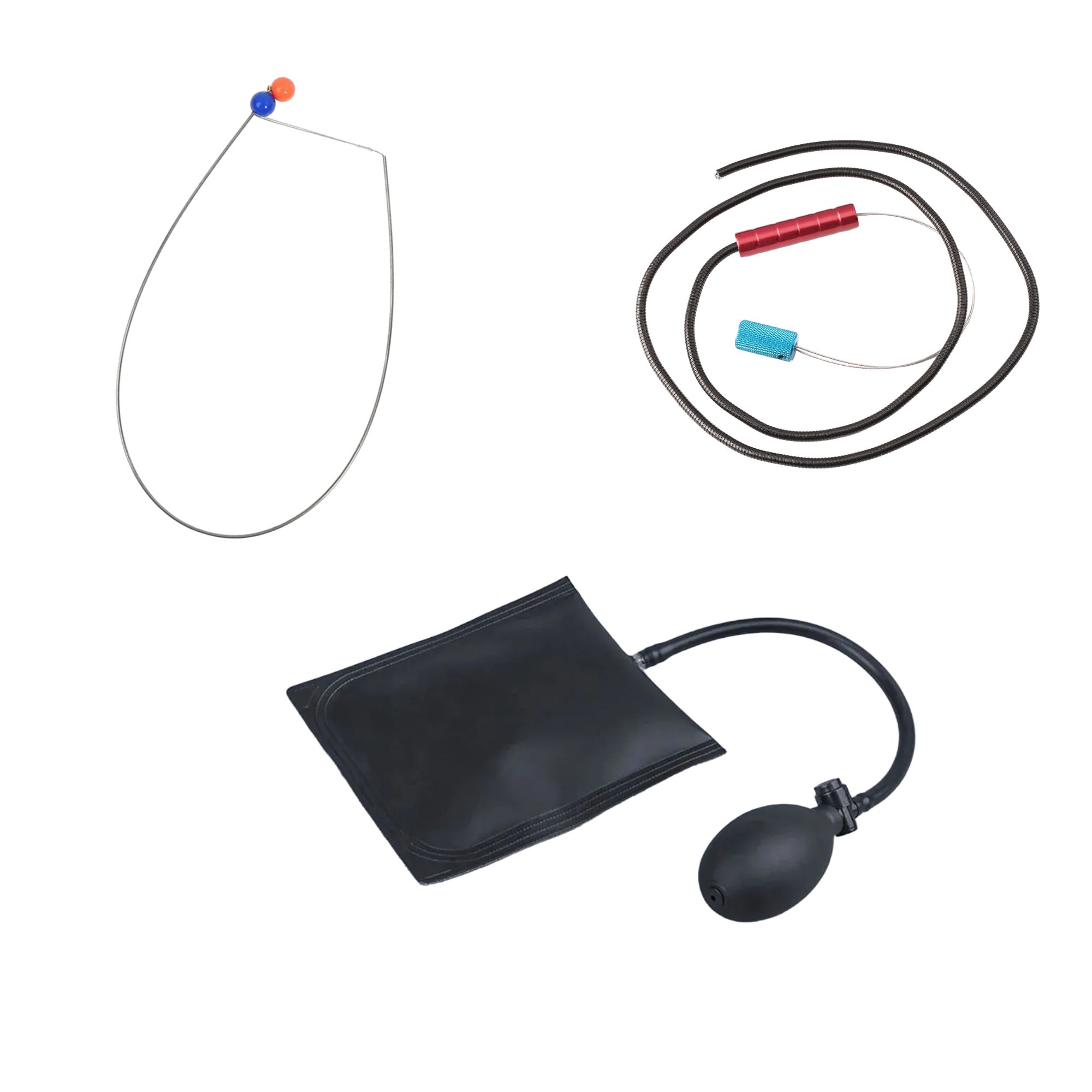 Kit Completo Ganzúa Para Abrir Puertas Auto 2 Guayas + 1 Bol