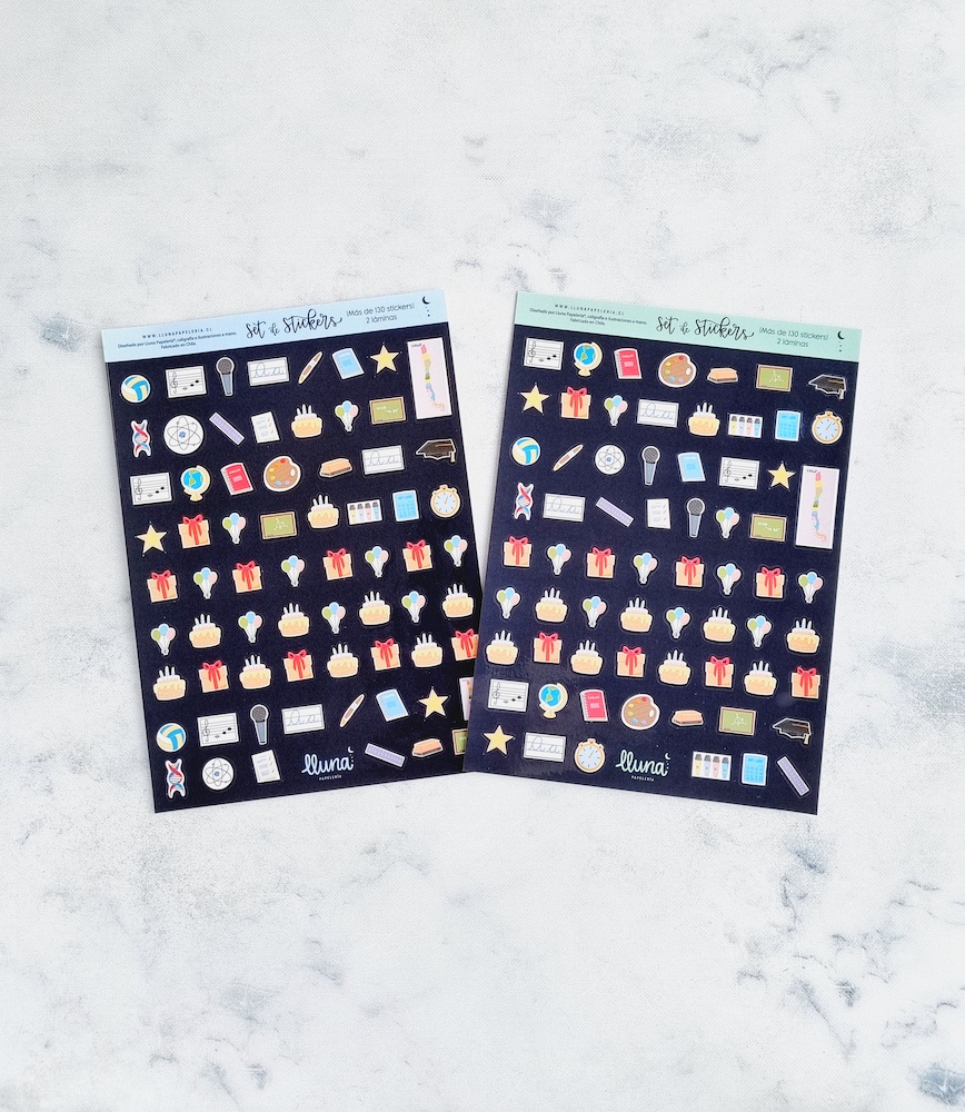 Set de Stickers Docente Ilustraciones