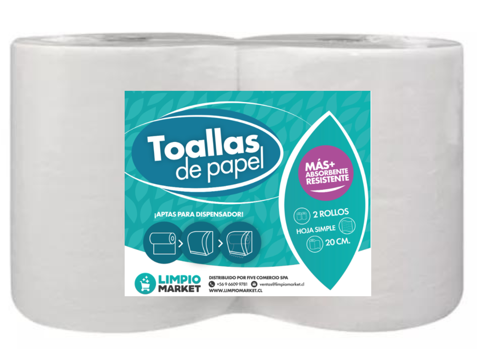 Toalla de Papel Jumbo 2 Rollos