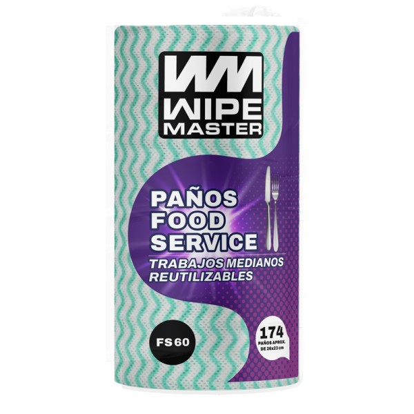Paño Foodservice Multiuso Rollo 25cm X 40 mt. 174 paños
