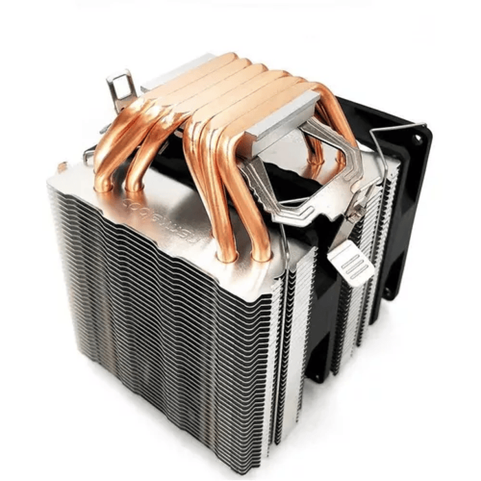 Disipador Cpu Rgb Doble Ventilador Base De Cobre Intel/amd