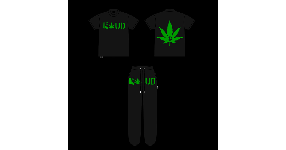 Poleron Loud Glock color negro negro