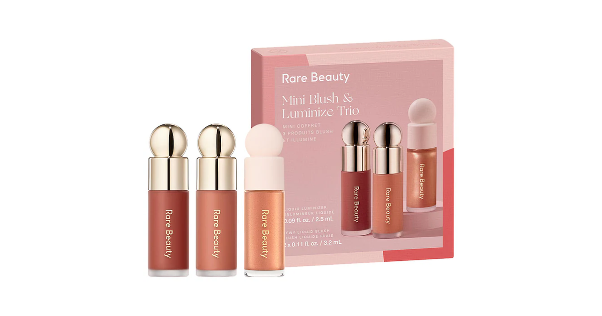 Mini Blush and Luminize Trio-Rare Beauty
